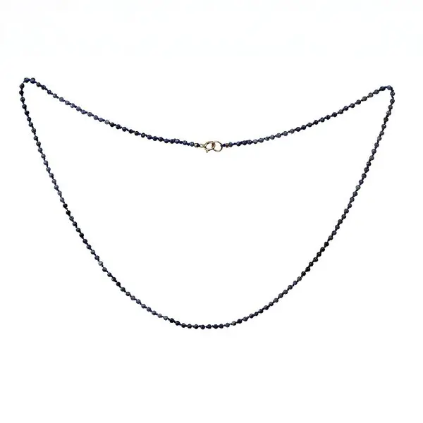 AMONTA Sapphire Silk Necklace - Gold/blue