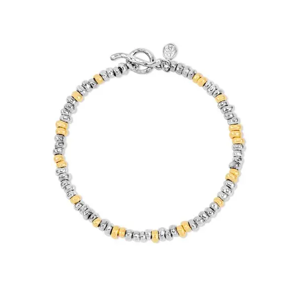 DOWER & HALL Signature Small Nugget Bracelet - Silver/gold