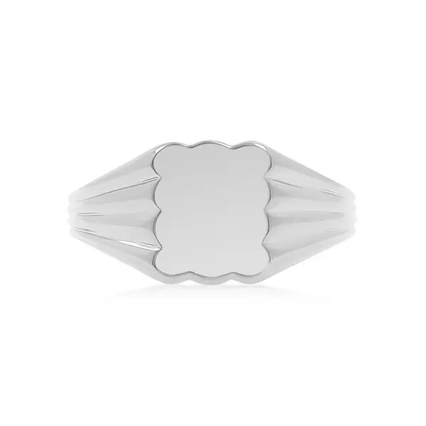 Côté Caché Signet Ring - Silver