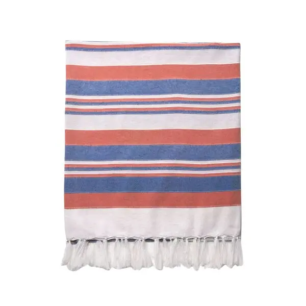 GREYMINT Blue / White / Red Bodrum Throw