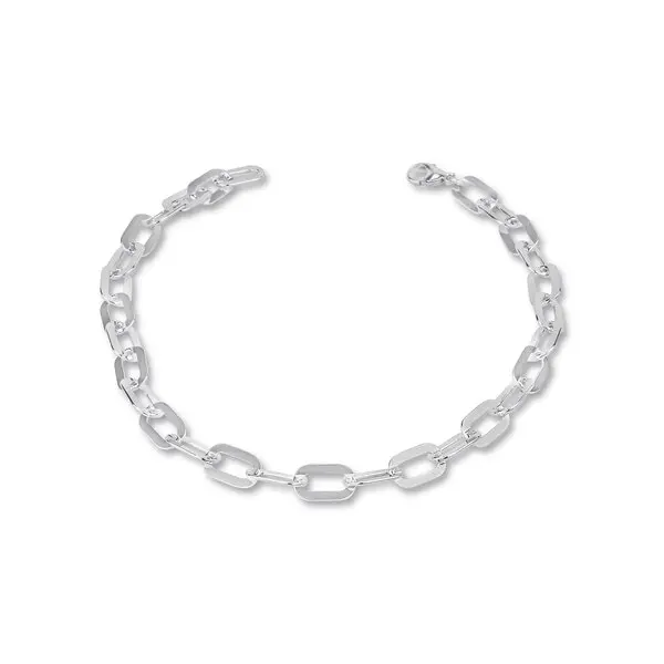 MOUNIR LONDON Chunky Flat Chain Necklace - Silver