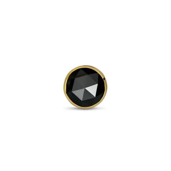 RAHUL'S JEWELS Sanctum Orb Black Diamond Earring - Black/gold
