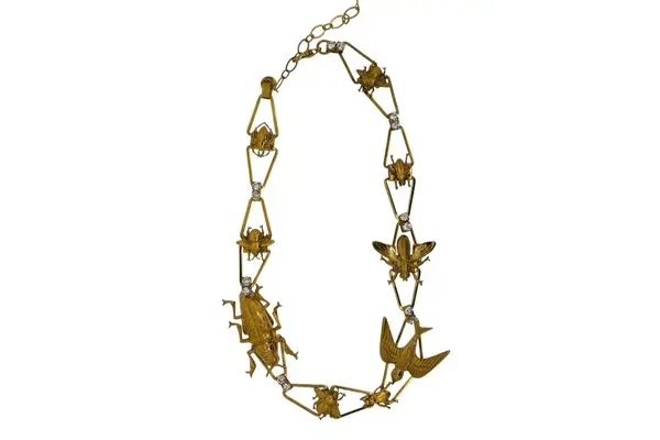 VICKISARGE Elsa Statement Necklace - Gold