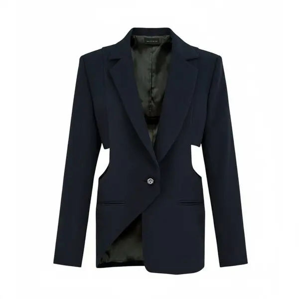 SALTEYE STUDIO Asymmetrical Bi-layered Blazer