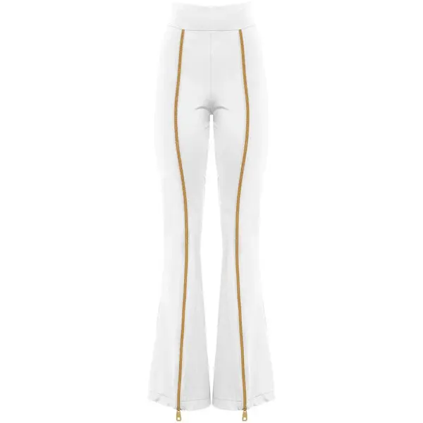 ANTONINIAS Zipnisa High-waisted Pants - White