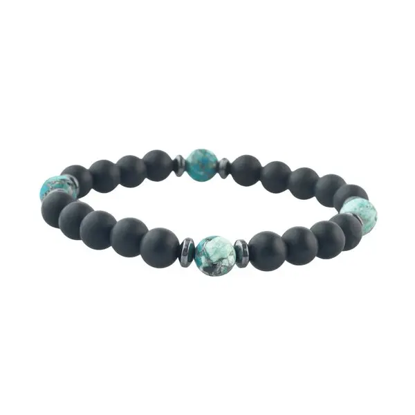 STARFISH PROJECT Emperor Stone Beaded Bracelet - Black/blue