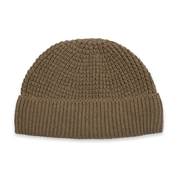 PAUL JAMES KNITWEAR Lightweight Cotton Whitby Docker Beanie - Brown