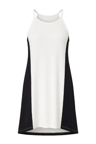 CONQUISTA Two Tone Mullet Cut Dress