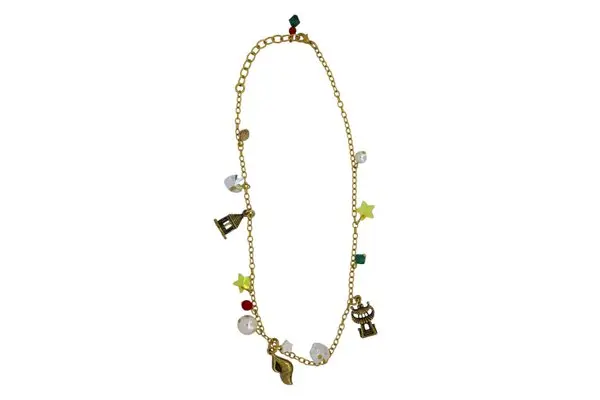 VICKISARGE Yuletide Lit Up Pagoda Shell Charm Necklace - Gold