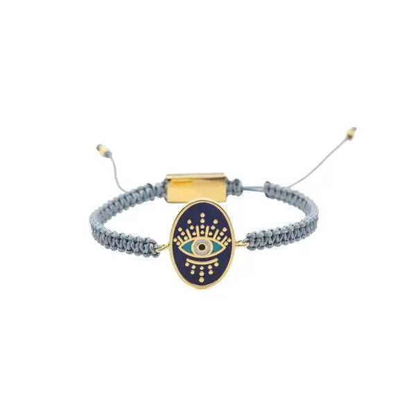ATELIER PETITES PIERRES Meridian Evil Eye Bracelet - Blue/gold