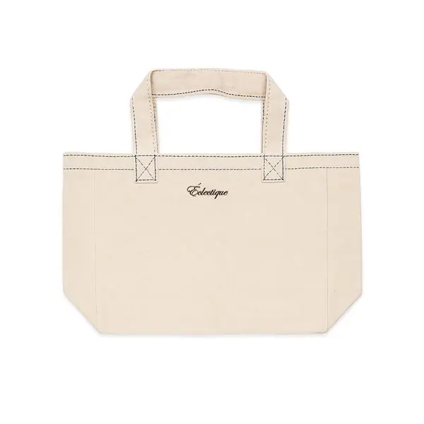 Éclectique Canvas Tote Bag - White