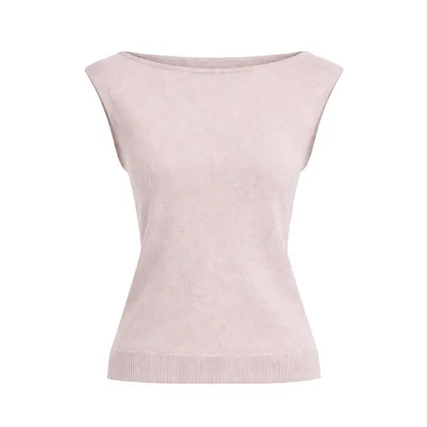 FIORA MUSE Cap Sleeve Cashmere Vest Top