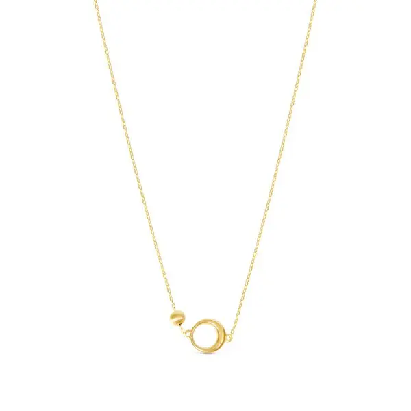 ESTERAH Open Circle Pendant Necklace