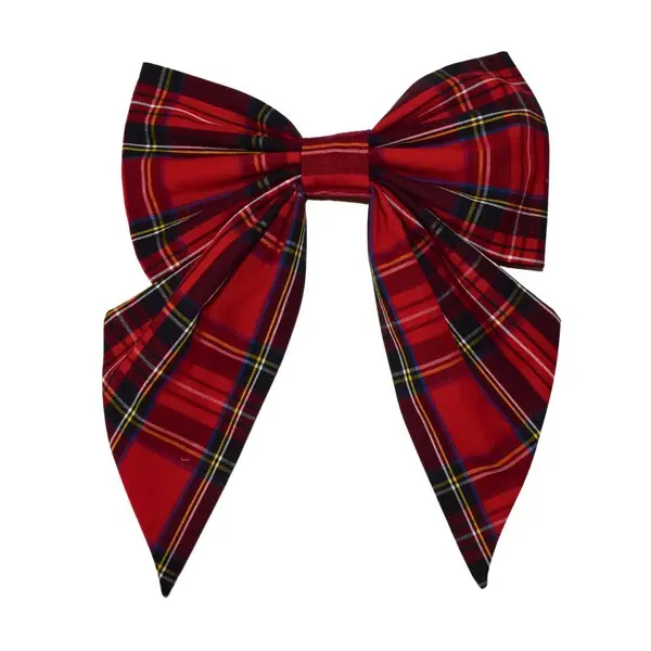 SYLKI Hair Bow Tartan