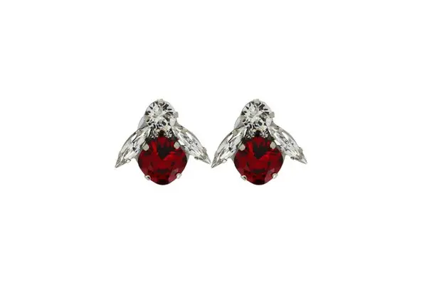 VICKISARGE The Big Bee Clip-on Earrings - Red