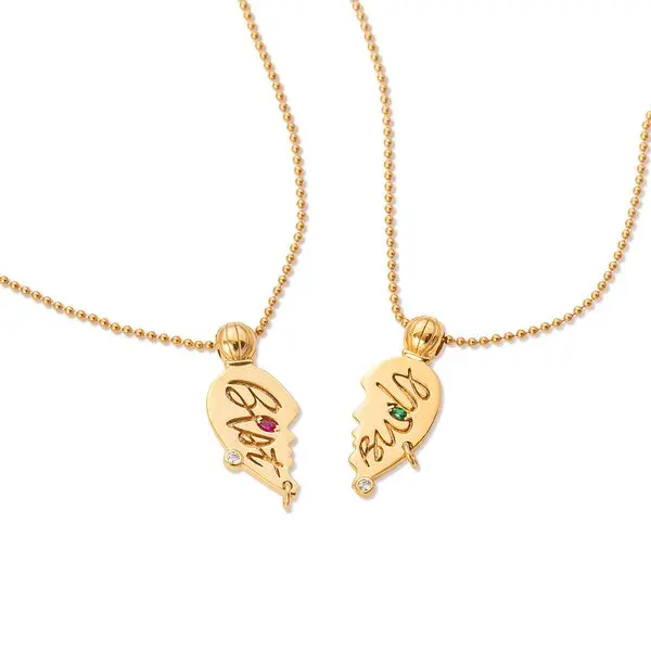 MINNIE LANE Best Buds Necklace - Gold