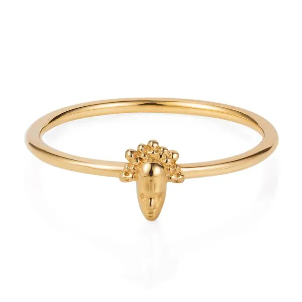 LEE RENEE Tiny Voodoo Legba Ring - Gold