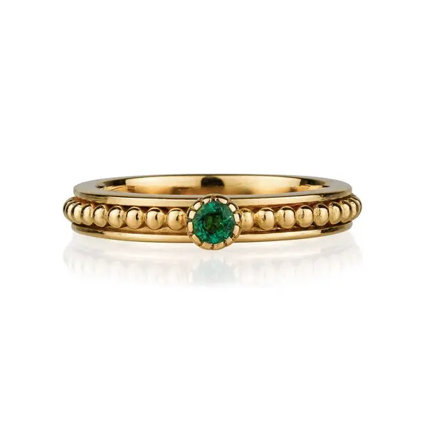CHARLOTTE'S WEB JEWELLERY Lalita Spinning Ring With Emerald - Green/gold