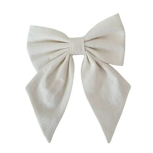 SYLKI Linen Bow Hair Clip