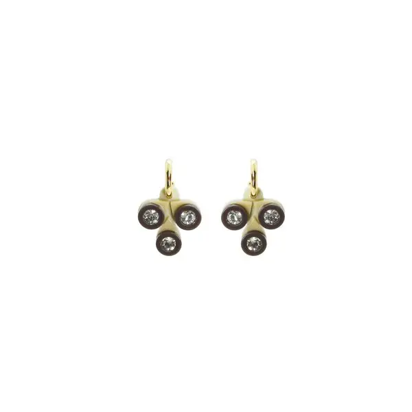 GISSA BICALHO Araci Hoop Earrings - Yellow