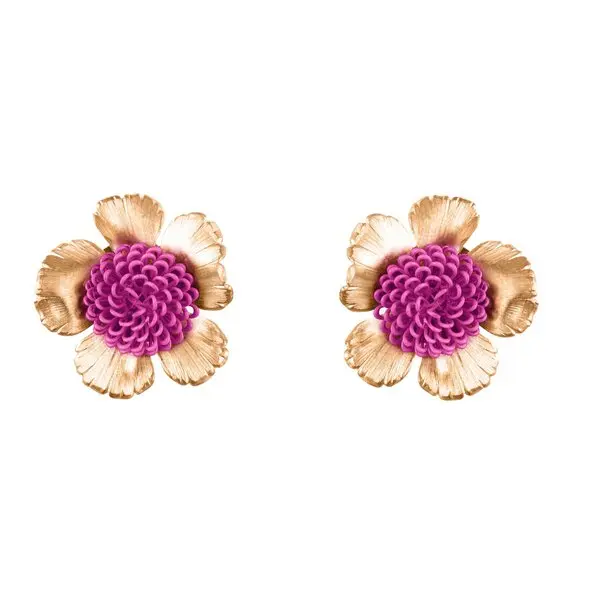 Pat’s Jewelry Floral Earrings - Pink
