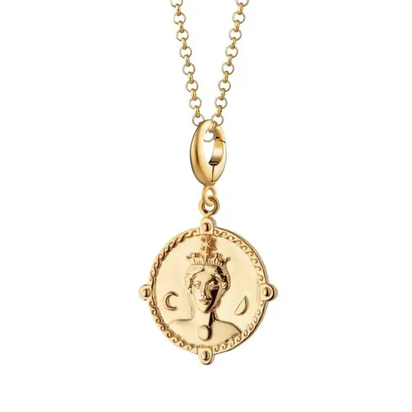LILY CHARMED Plated Hera Charm Necklace - Gold
