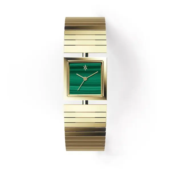 VANNA Linea Malachite Watch - Green