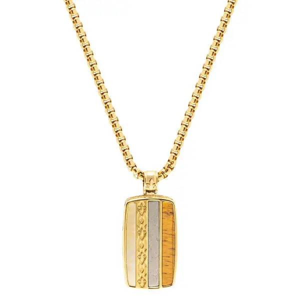 NIALAYA JEWELRY Trinity Pendant Necklace - Gold