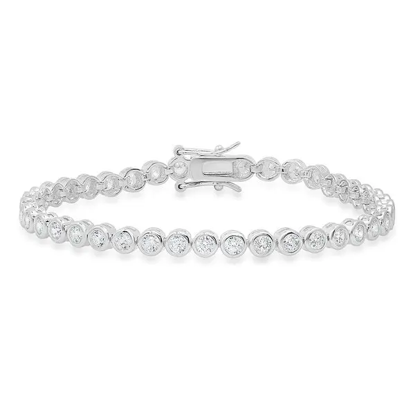 KYLIE HARPER Sterling Cubic Zirconia Tennis Bracelet - Silver