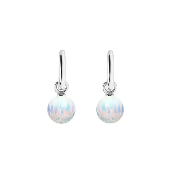 ORA PEARLS Aetia Ice Opal Earrings - Gray