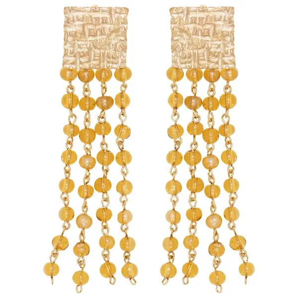 CASTLECLIFF Faye Earrings - Gold/yellow