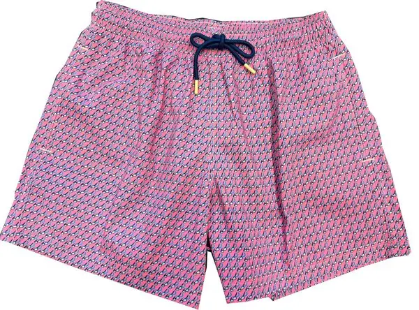 LAZYJACK PRESS Printed Swim Trunks - Pink