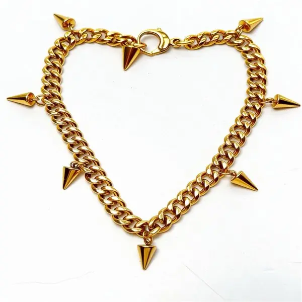JAGGED HALO JEWELRY Fallon Anklet - Gold