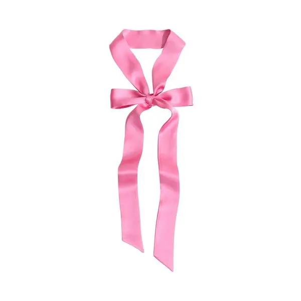 LOST PATTERN La Collectionneuse" Silk Ribbon Scarf - Pink