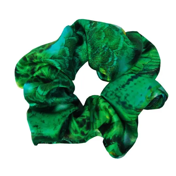 TRAMP IN DISGUISE Batis Printed Scrunchie - Green