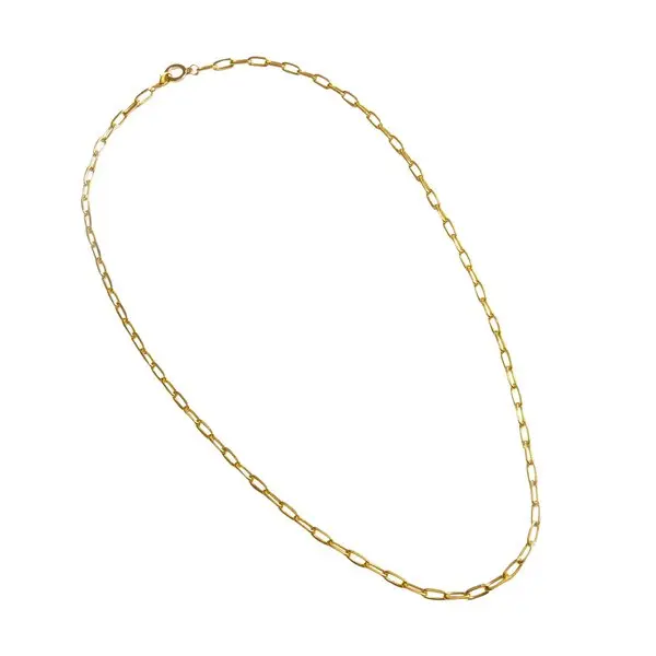 OUTOFOFFICE Paper Clip Chain Necklace - Gold