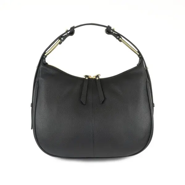 APATCHY LONDON The Charlie Leather Shoulder Bag - Black