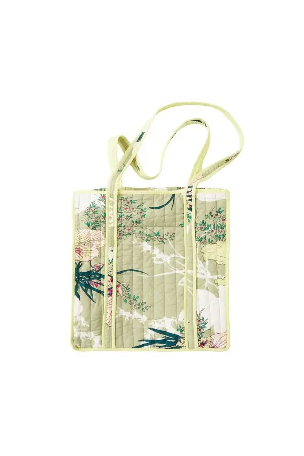 INARA Tropical Quilted Tote Bag