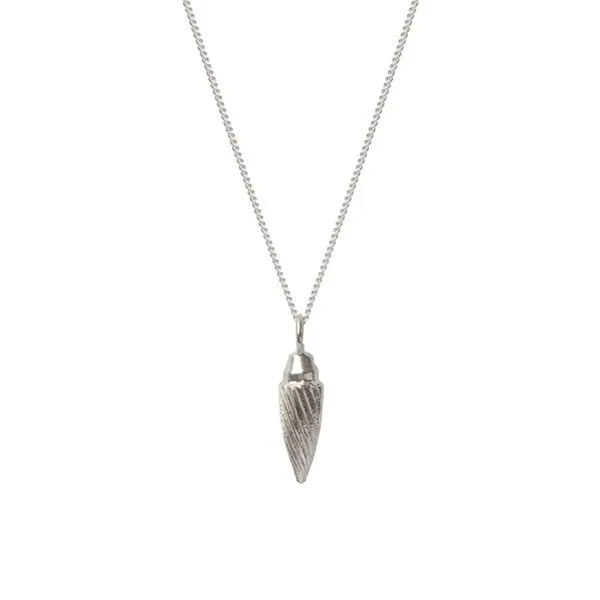 EDGE ONLY Spiral Drop Pendant - Silver