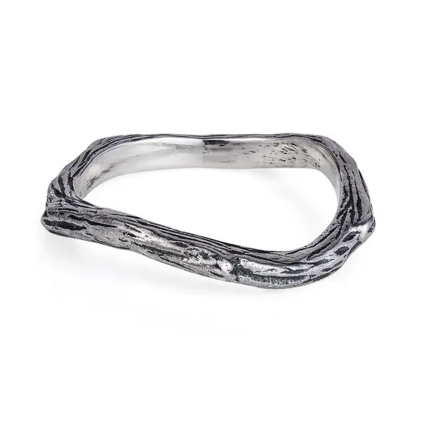 YASMIN EVERLEY JEWELLERY Oxidised Twig Ring - Silver
