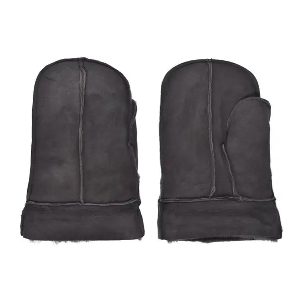 OWEN BARRY Sheepskin Split Mittens - Gray