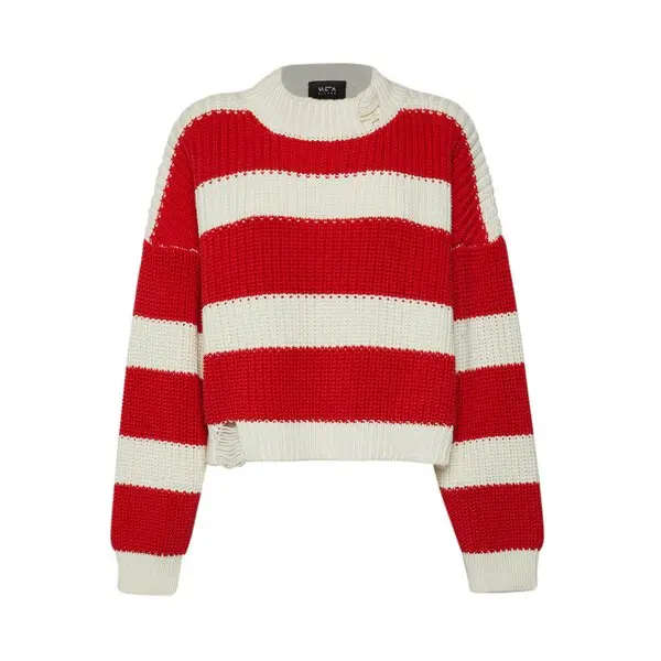 SVETA MILANO Amélie Striped Knit Sweater