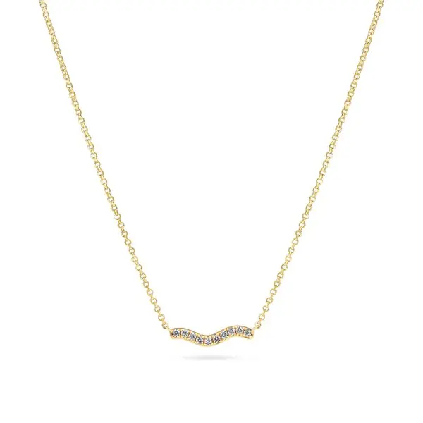 SIF JAKOBS JEWELLERY Ellera Waves Necklace - Gold/white