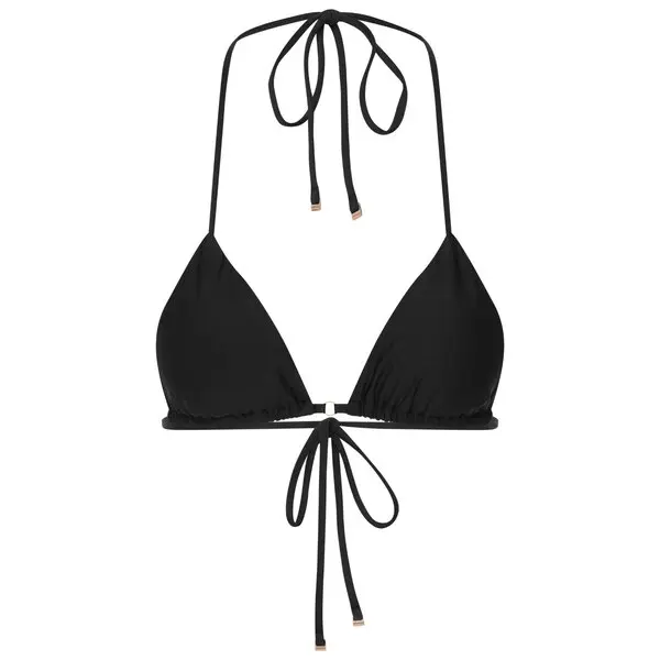 PROMEES Gina Triangle Bikini Top - Black