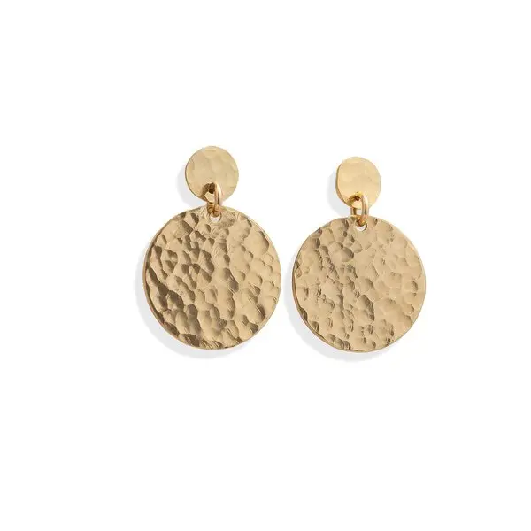 KATE KOEL Sequin Dangle Earrings - Gold