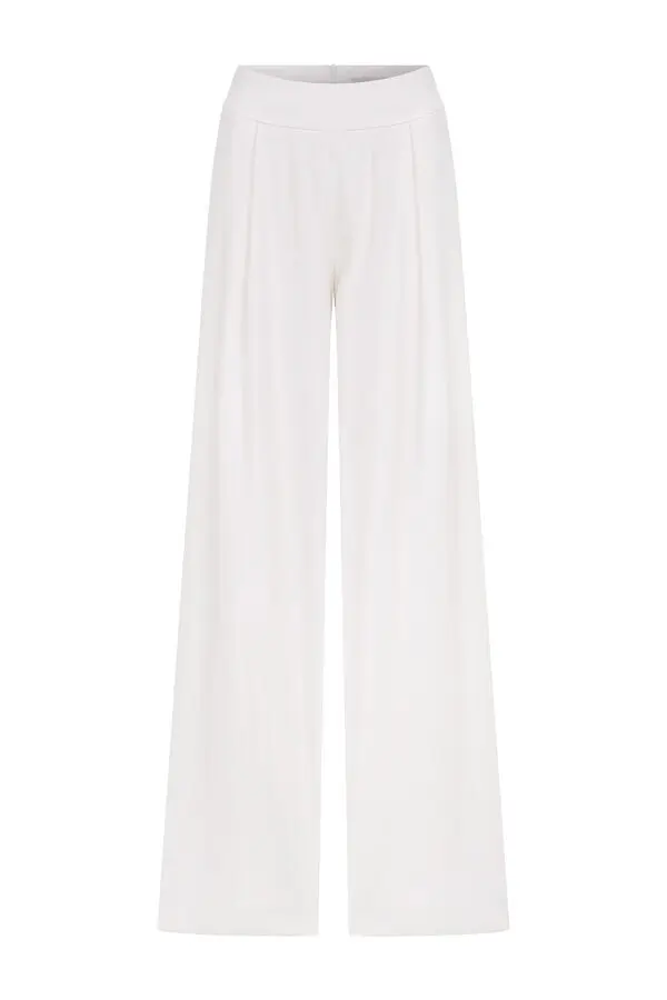 NAZLI CEREN Mui Wide-leg Linen Trousers