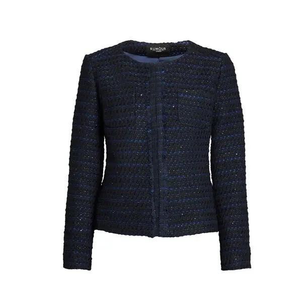 RUMOUR LONDON Camille Cotton Tweed Jacket
