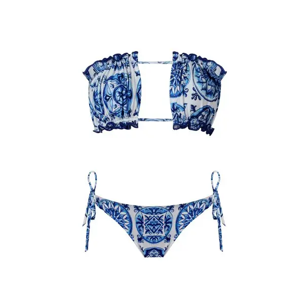 NUR KARAATA Bikini Set - Blue