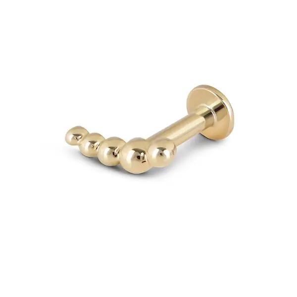 ZOHREH Graduated Bead Flat Back 9k - Gold