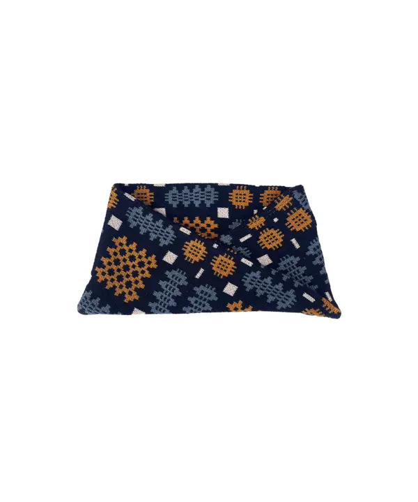 MABLI Carthen Cotton Neck Wrap New Moon - Blue